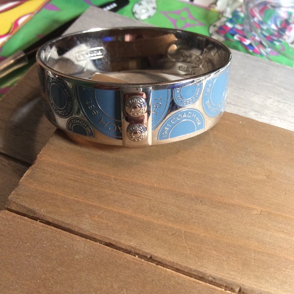 Coach | Jewelry | Authentic Coach Bangle Baby Blue | Poshmark
